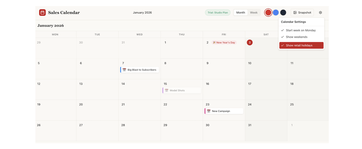 SalesCalendar | The only marketing calendar that knows the world's ...